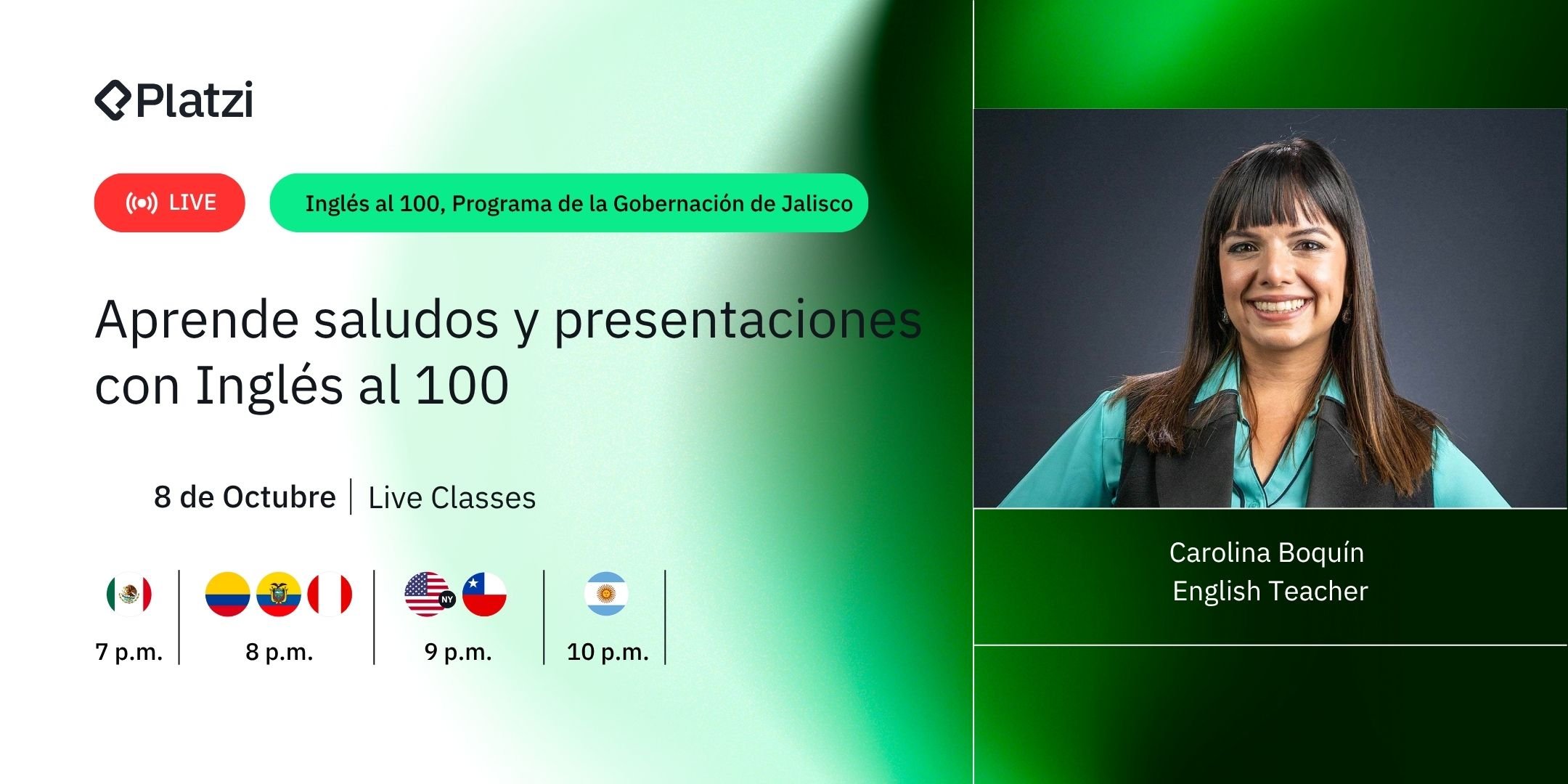 Aprende saludos y presentaciones con Inglés al 100