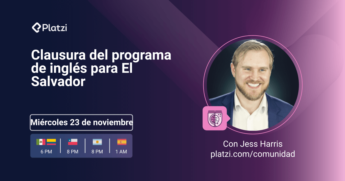 Clausura del programa de inglés para El Salvador