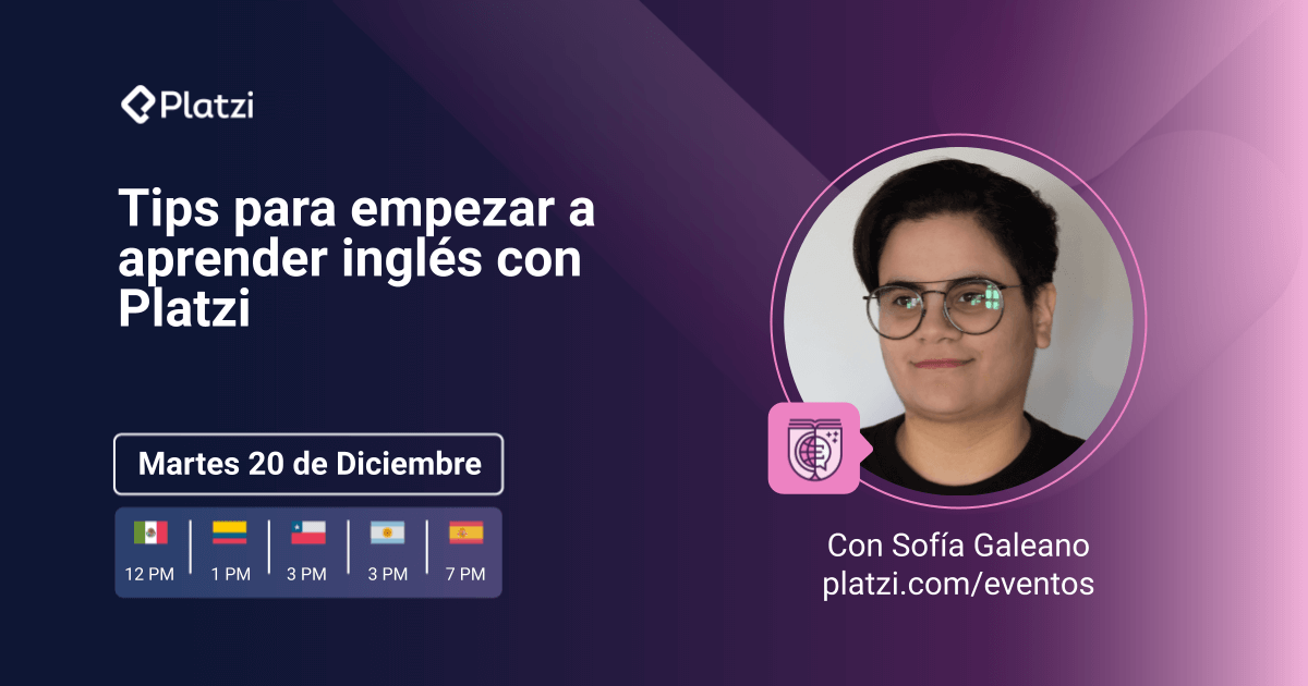 Tips para empezar a aprender inglés con Platzi