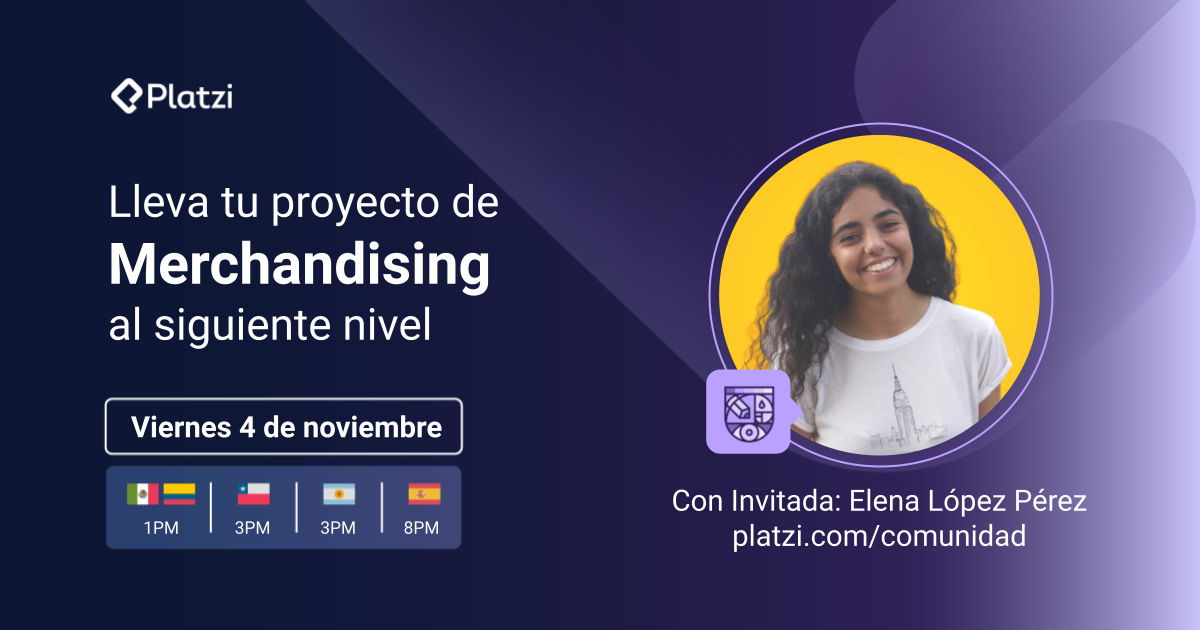 Lleva tu proyecto de Merchandising al siguiente nivel - Platzi