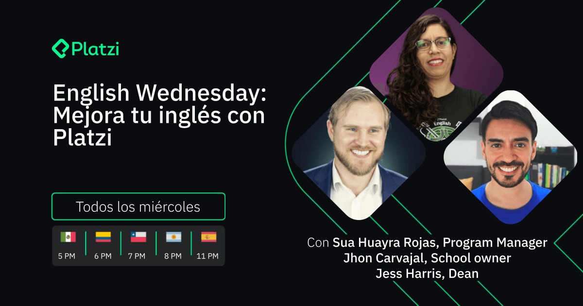 English Wednesday: Cómo mejorar tu inglés con Platzi - Platzi